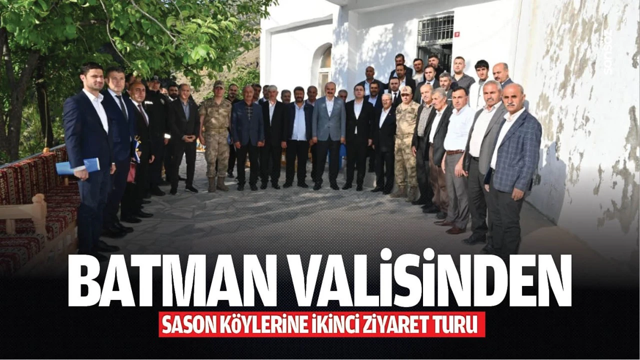 Batman Valisinden Sason köylerine ikinci ziyaret turu - Batman Haberleri