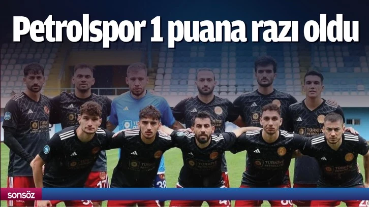 Petrolspor 1 puana razı oldu - Batman Haberleri